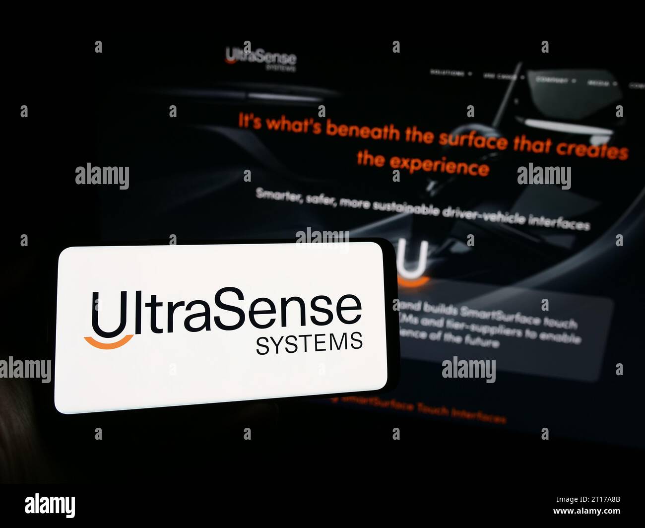 Logo ultrasense Banque de photographies et d’images à haute résolution ...