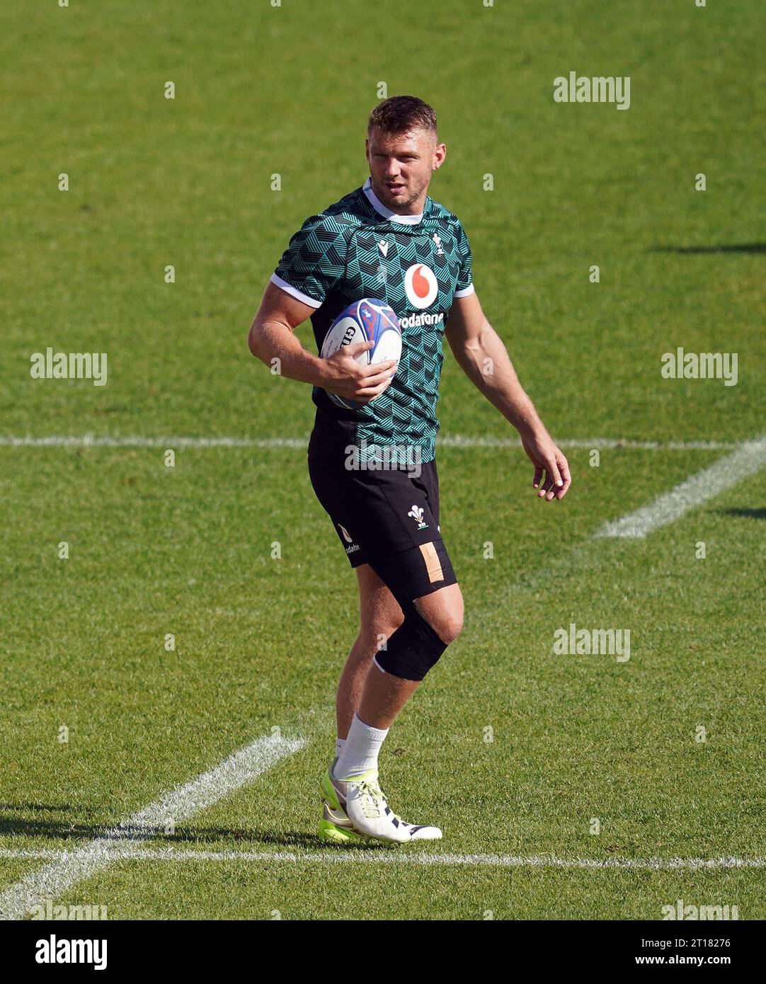 DaN Biggar du pays de Galles lors d'une séance d'entraînement au Stade ...