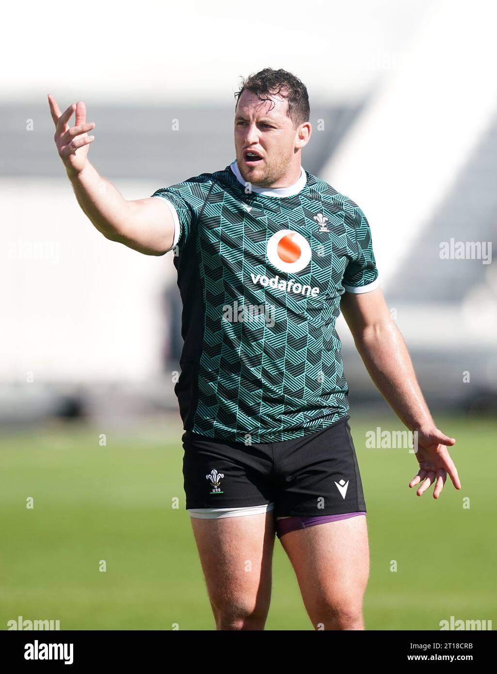 Ryan Elias du pays de Galles lors d'une séance d'entraînement au Stade ...