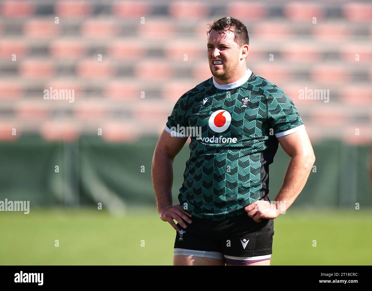 Ryan Elias du pays de Galles lors d'une séance d'entraînement au Stade ...