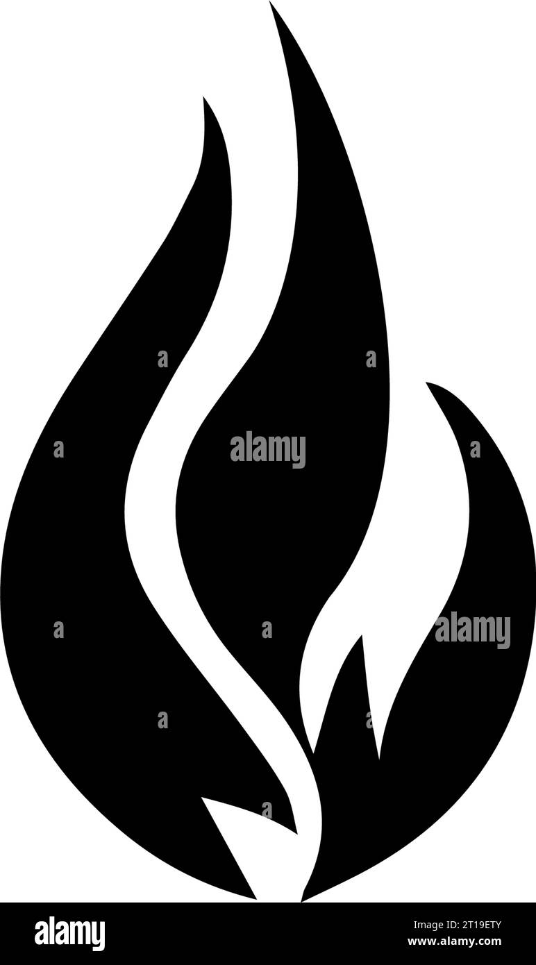 Un ensemble de pictogrammes représente des icônes liées au thème du feu ...