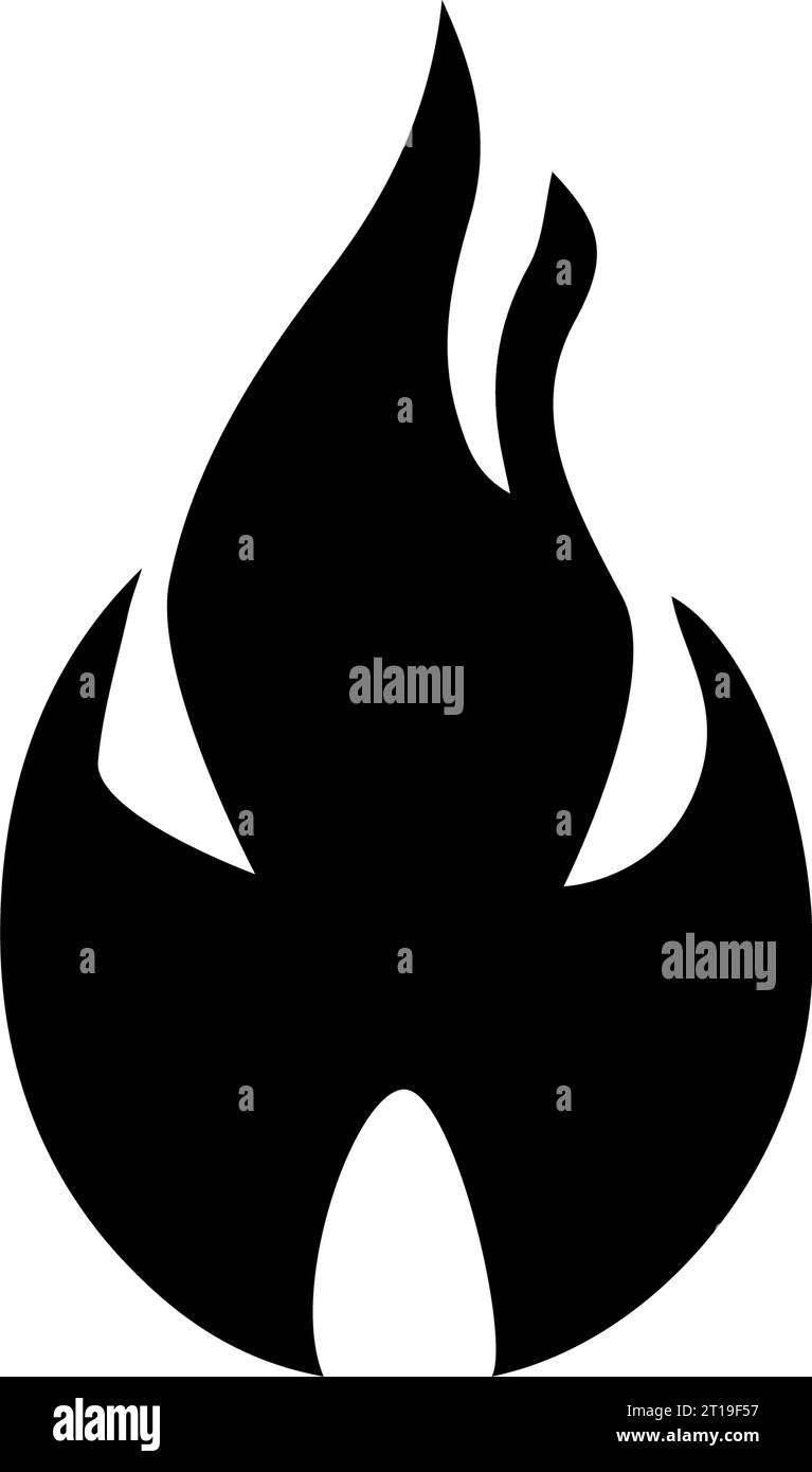 Un ensemble de pictogrammes représente des icônes liées au thème du feu ...