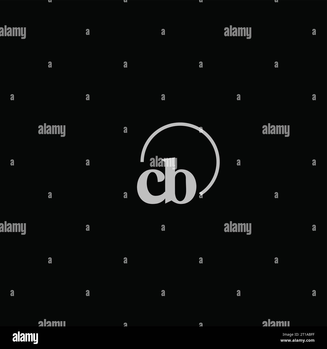 Logo initiales cb Banque d'images noir et blanc - Alamy