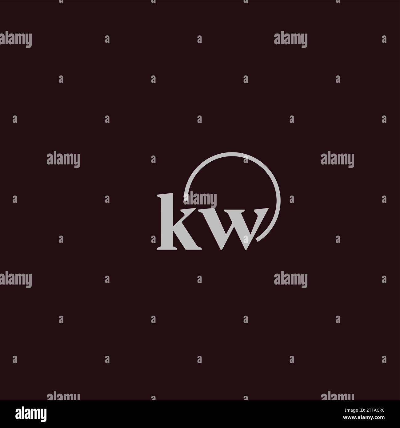 Logo de lettre kw Banque de photographies et d’images à haute ...