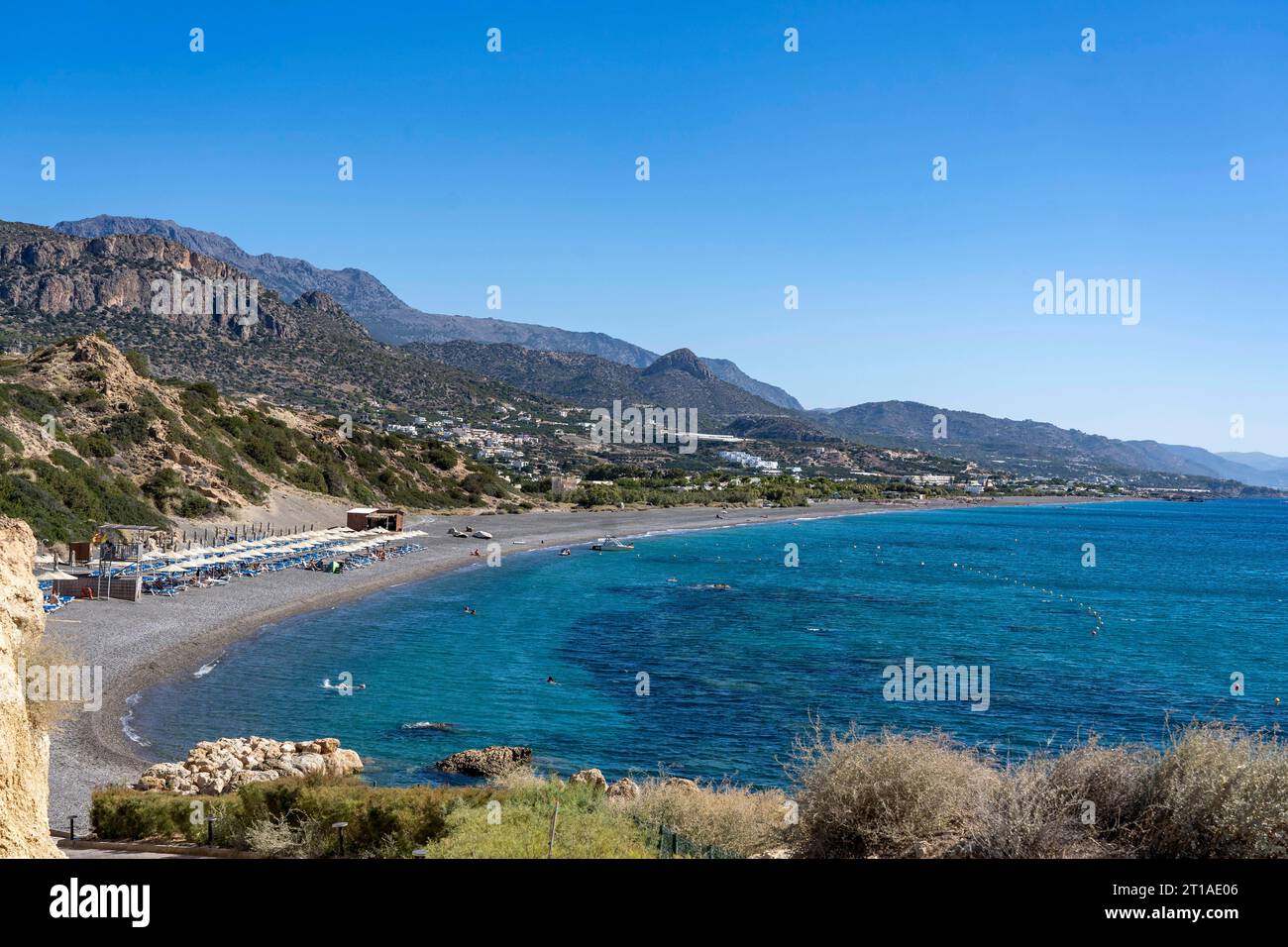 Plage de koutsounari Banque de photographies et d’images à haute ...