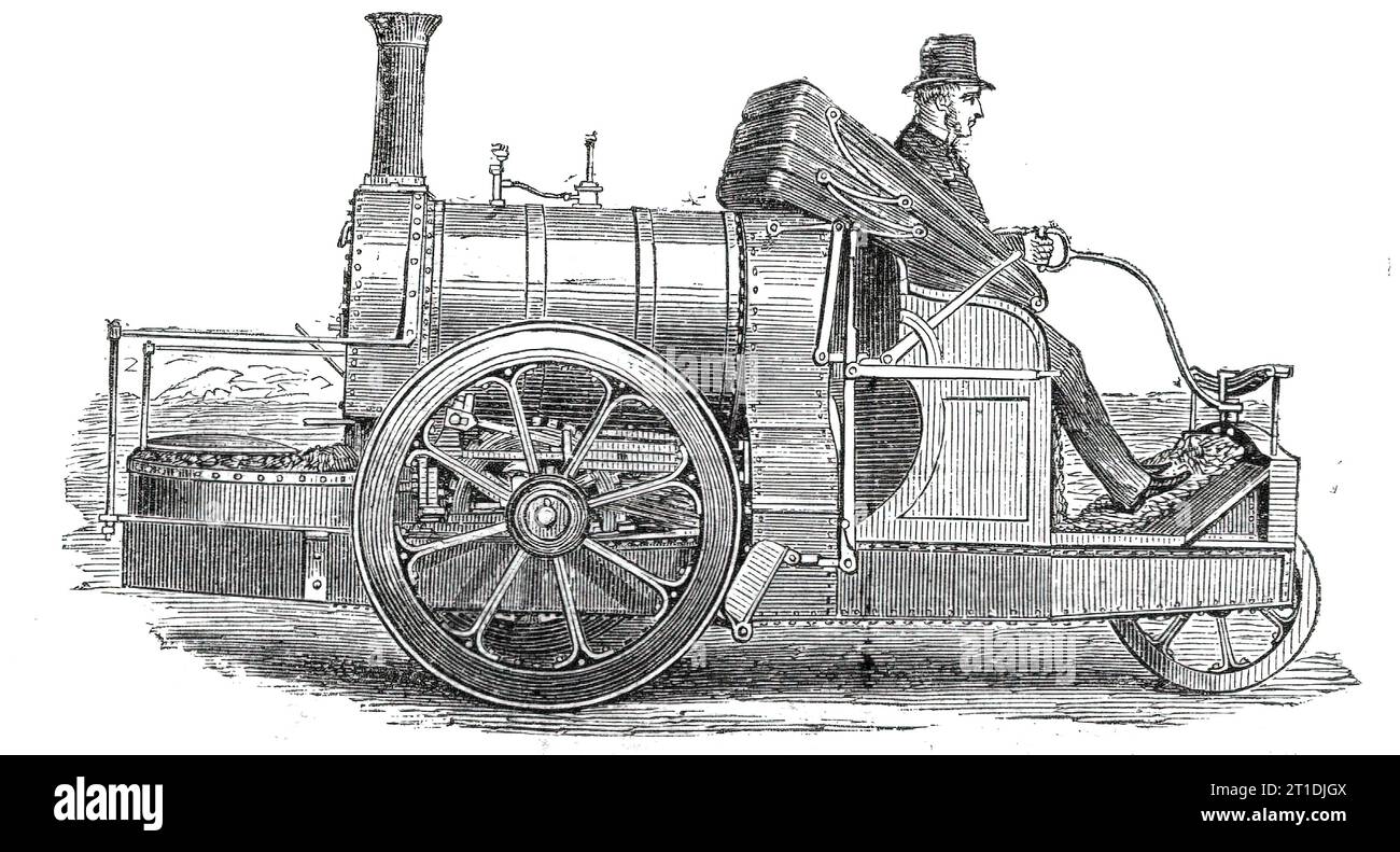 Locomotive à vapeur pour les routes communes, construit pour le comte ...