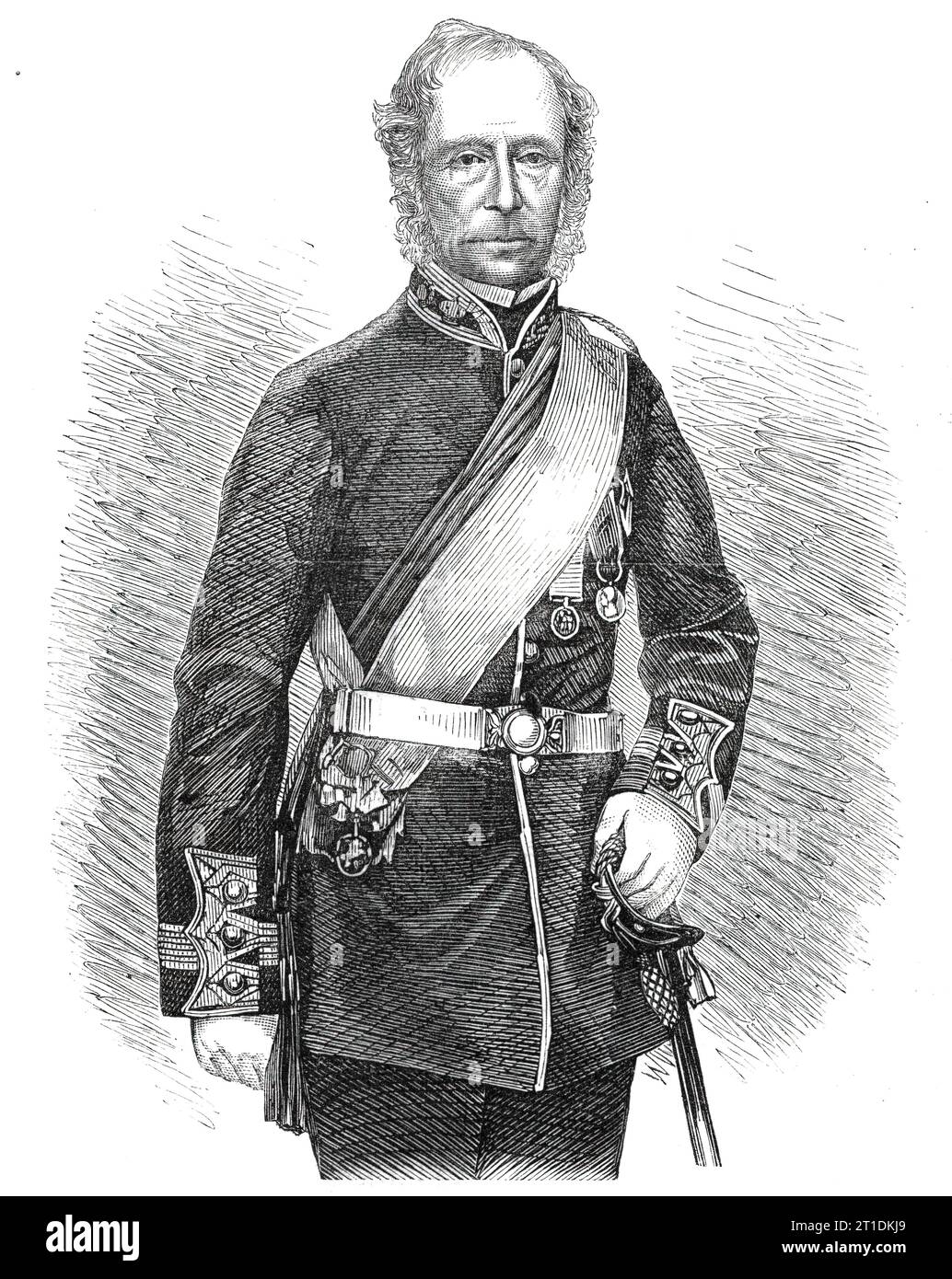 Le défunt duc de Richmond, K.G. - d'après une photographie de Maull et ...