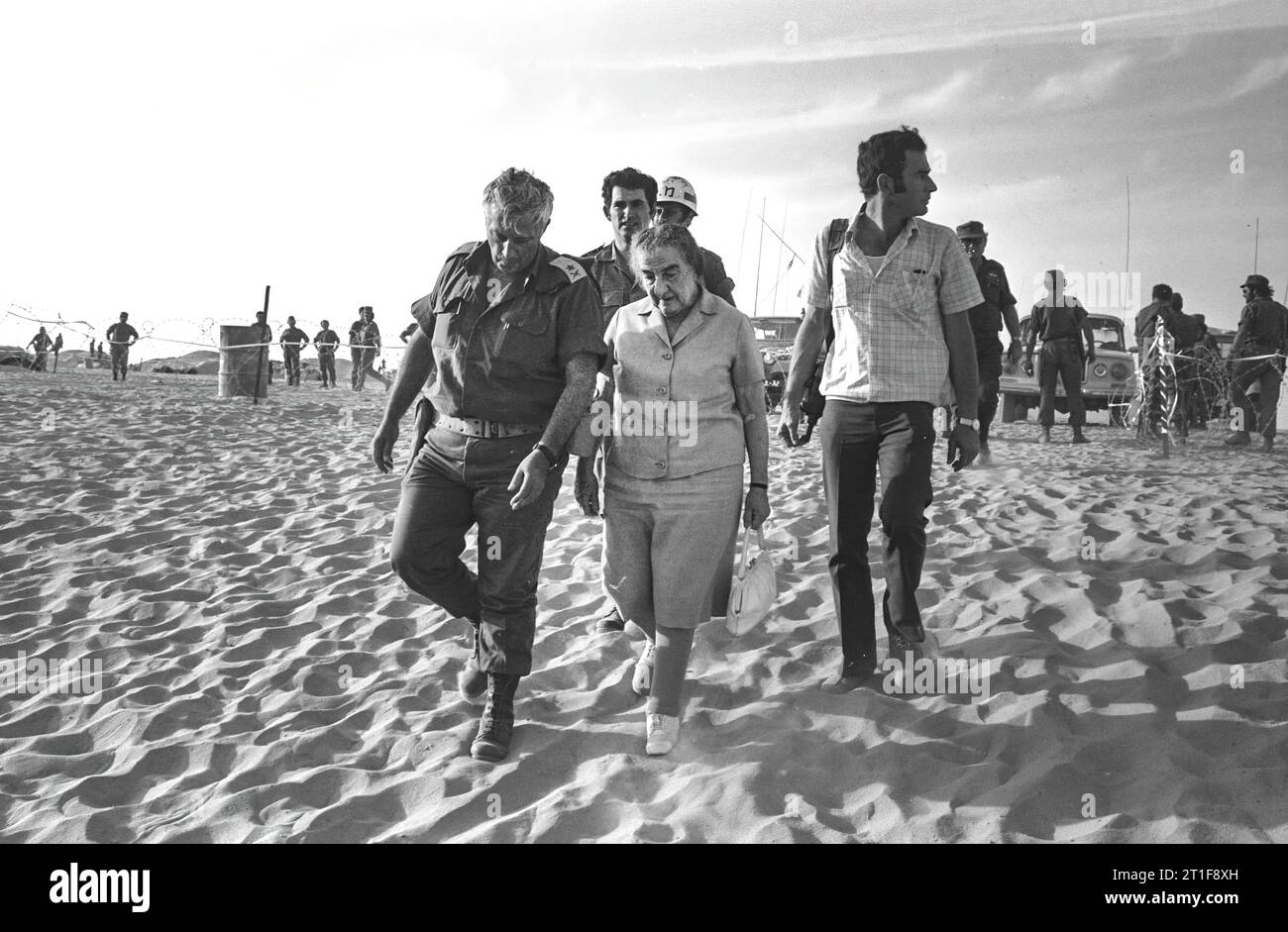 GUERRE YOM KIPPOUR. SUR LA PHOTO, PREMIER MINISTRE GOLDA MEIR S'EST ...