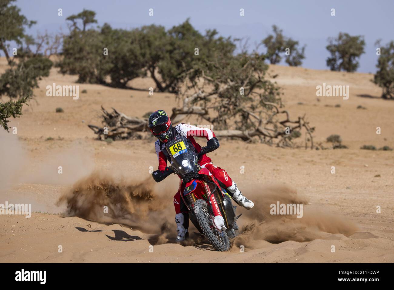 68 SCHAREINA Tosha (spa), Honda Team, Honda CRF 450 Rally, action lors du Prologue du Rallye du ...