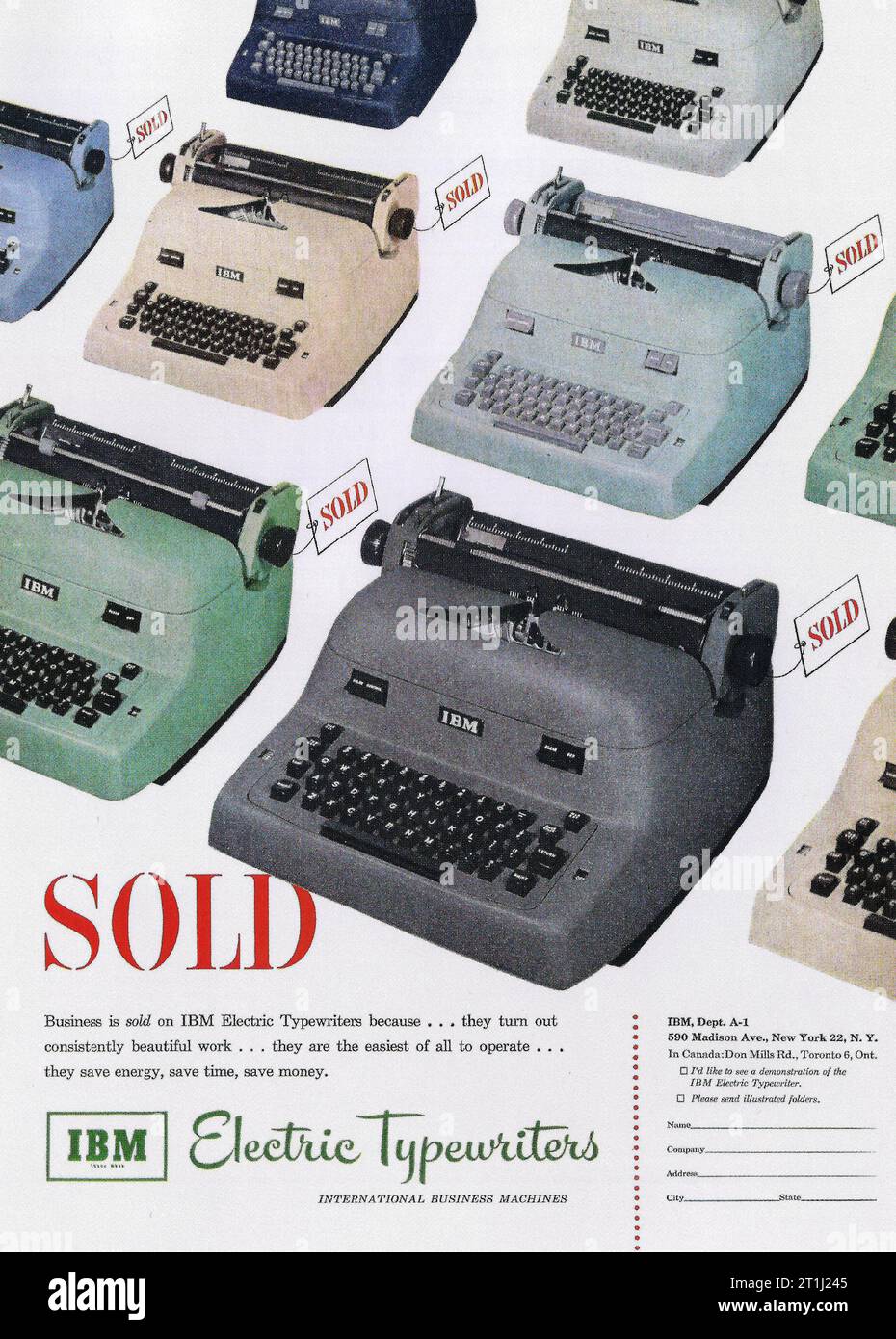 Machines à écrire vendues Banque de photographies et d’images à haute ...