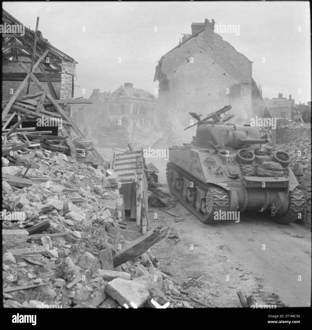 L'armée britannique dans la campagne de Normandie 1944, un réservoir d ...