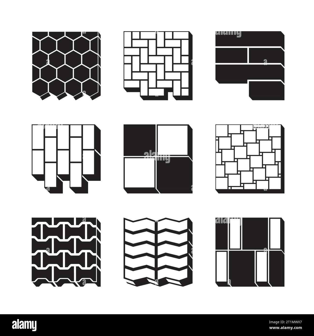 Pavimento de losas de concreto Banque d'images vectorielles - Alamy