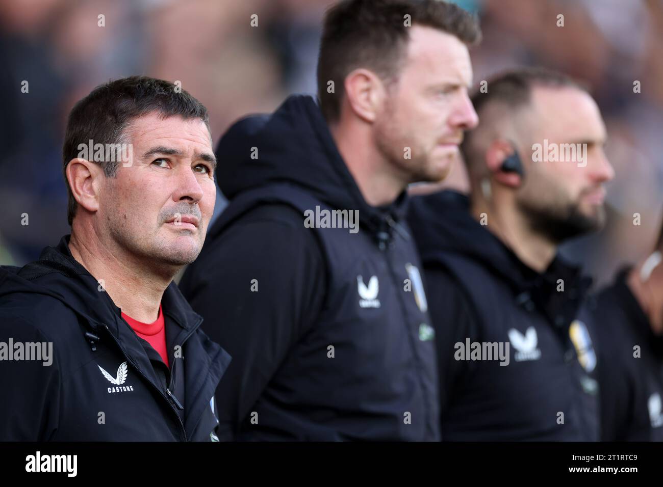 Nigel Clough, Manager de Mansfield Town (à gauche) avant le match de ...