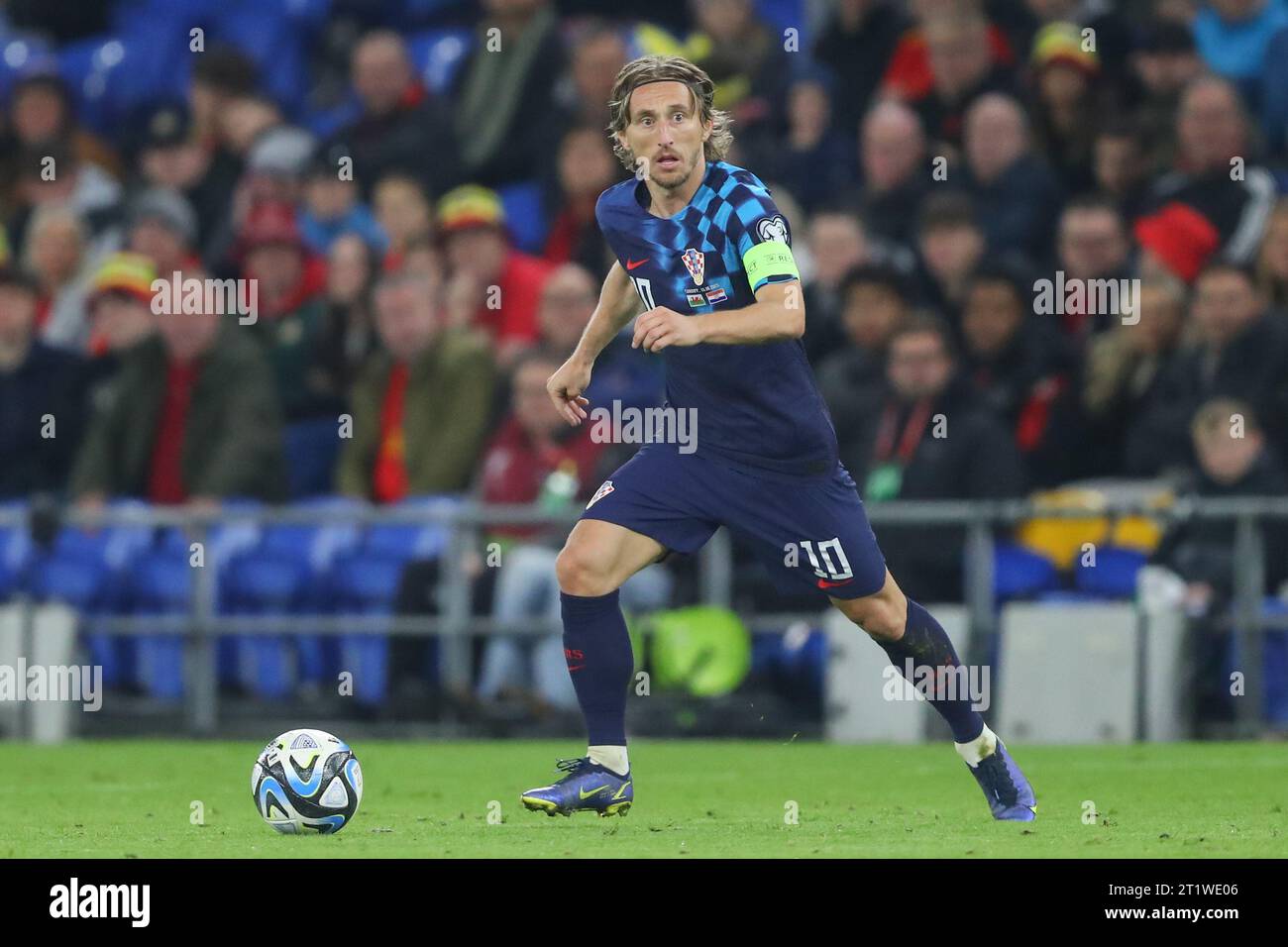 Luka Modrić #10 de la Croatie en action lors du match qualificatifs de ...