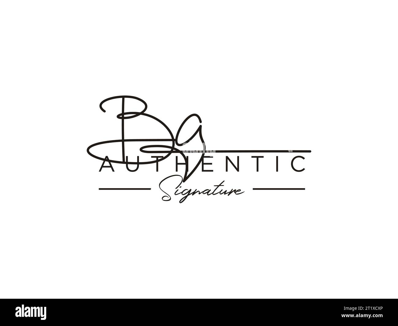 Ba signature Banque d'images vectorielles - Alamy