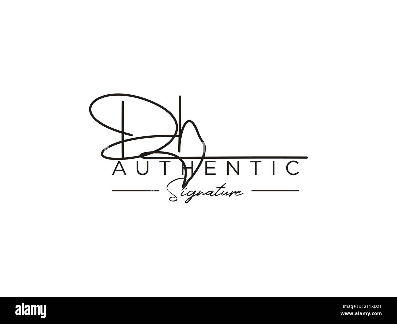 Dh signature Banque de photographies et d’images à haute résolution - Alamy