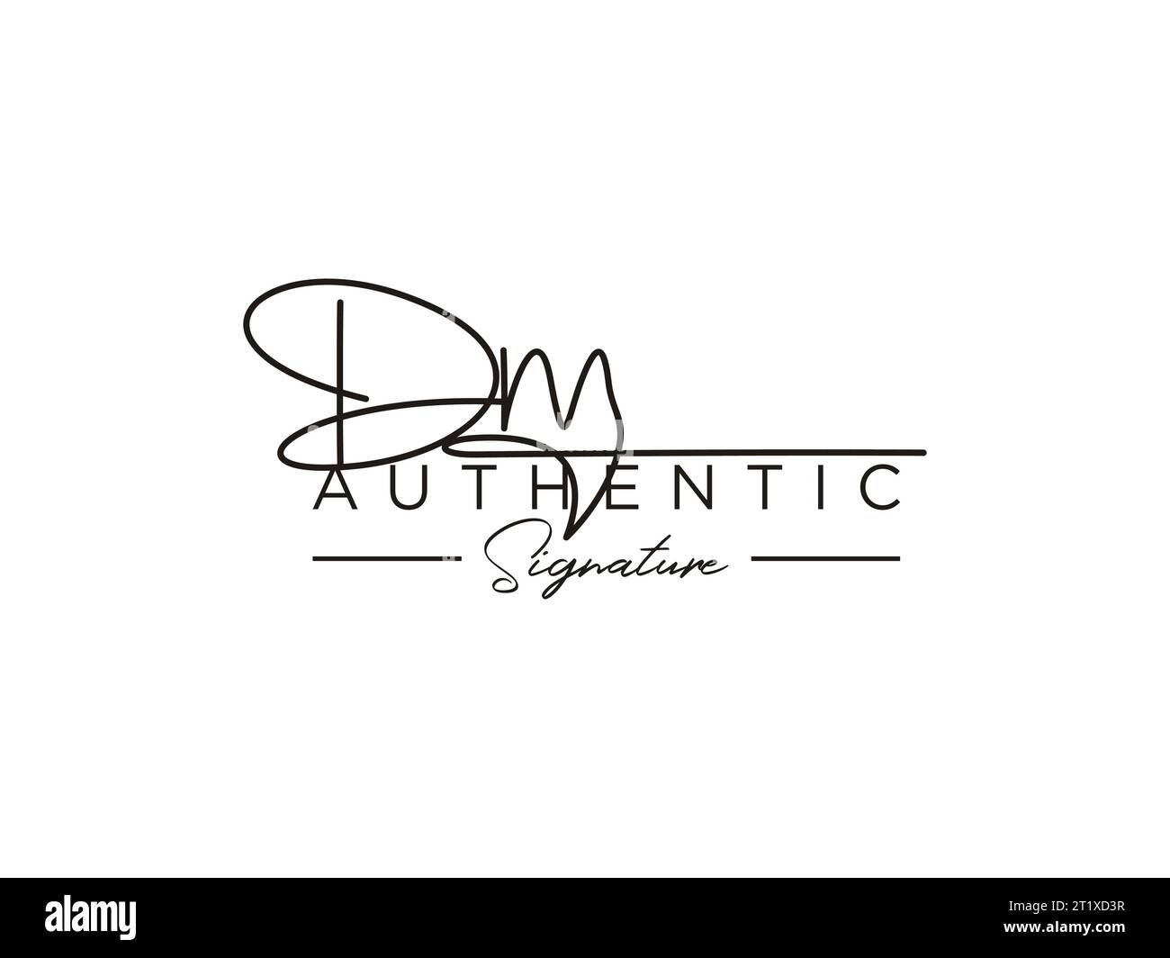 Signature dm Banque de photographies et d’images à haute résolution - Alamy