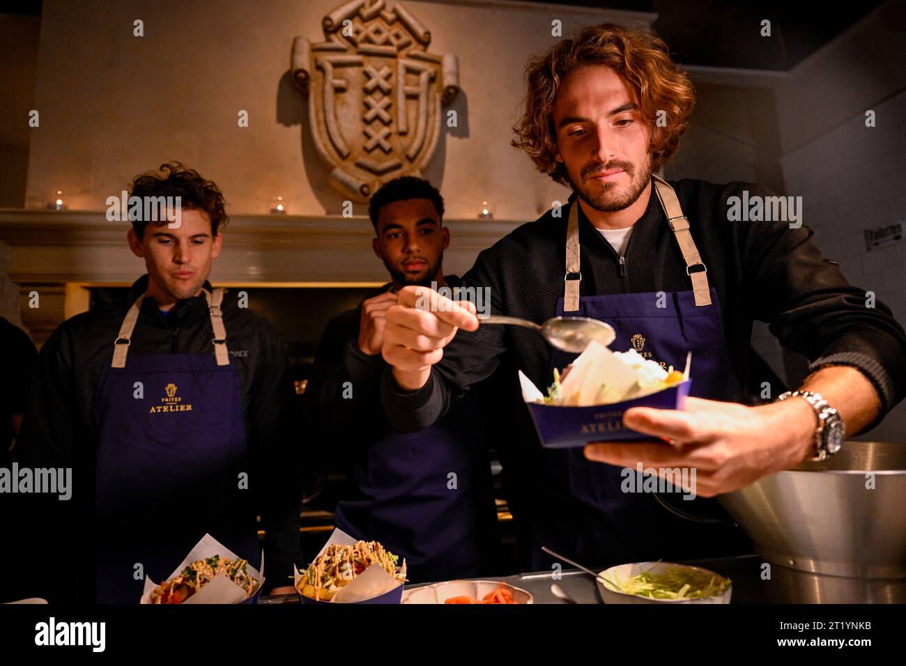 L'autrichien Dominic Thiem, le français Arthur fils et le grec Stefanos ...