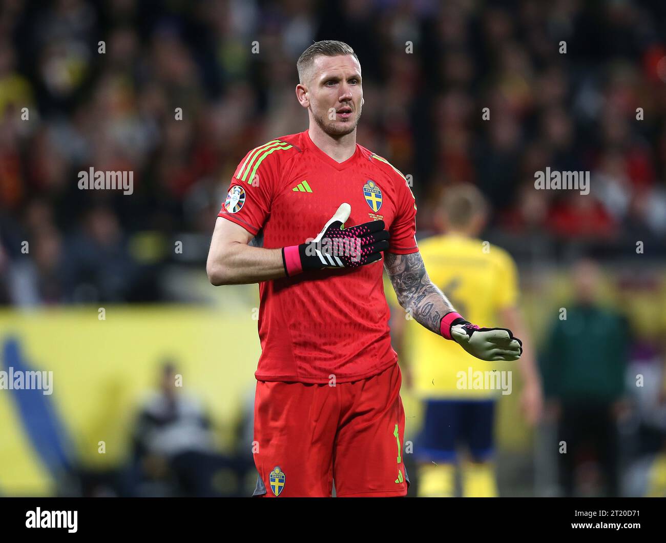 Robin Olsen de Suède et Aston Villa. - Suède - Belgique, qualification ...