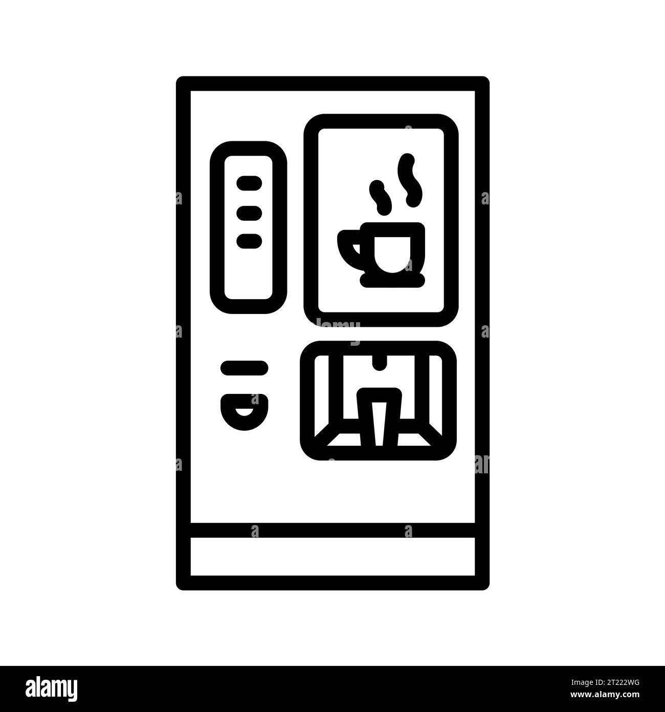 Coffee vending machine Banque d'images noir et blanc - Alamy