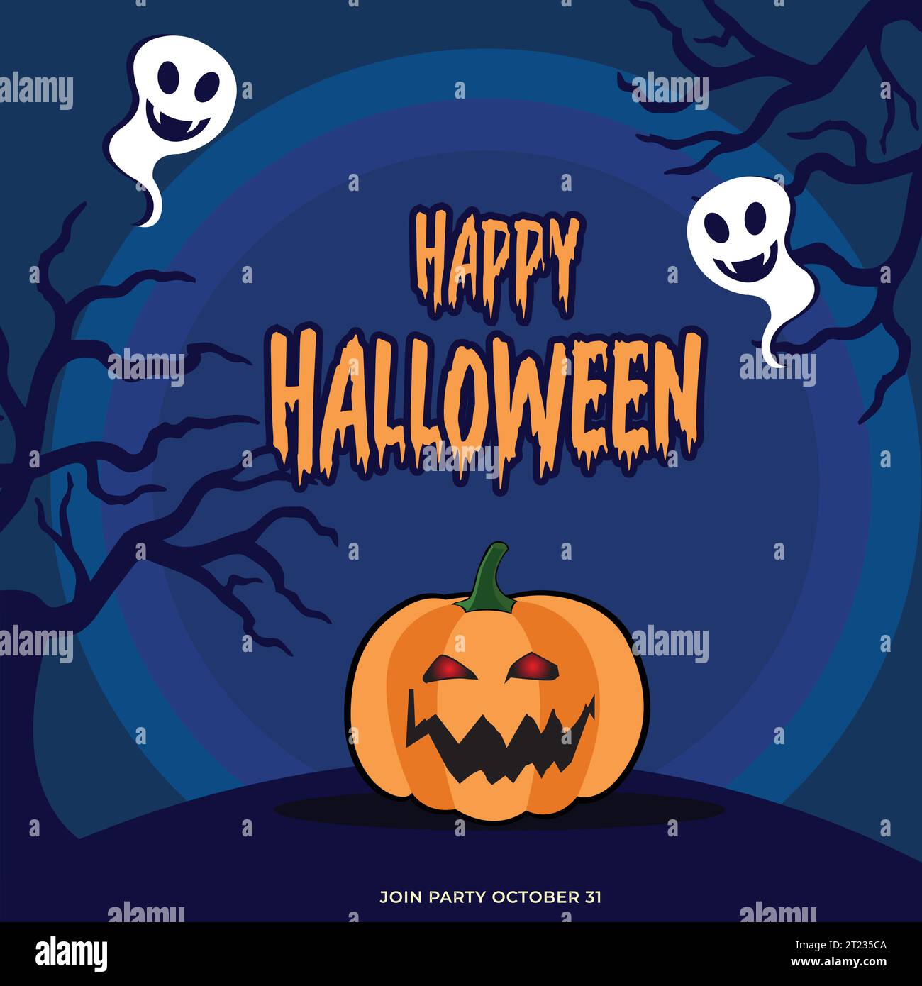 Horror forest Banque d'images vectorielles - Alamy