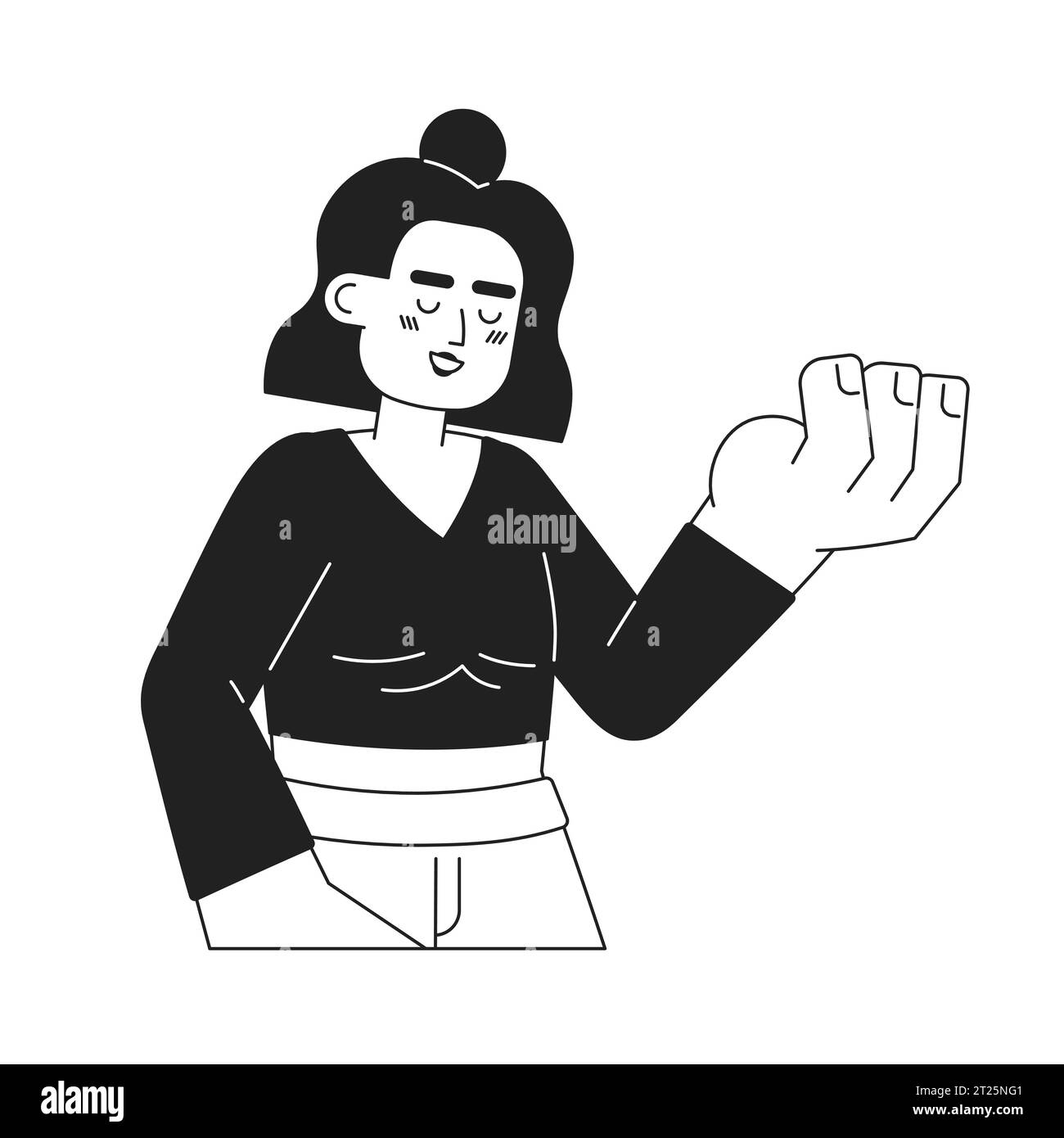 Sourire sincère Banque d'images vectorielles - Alamy