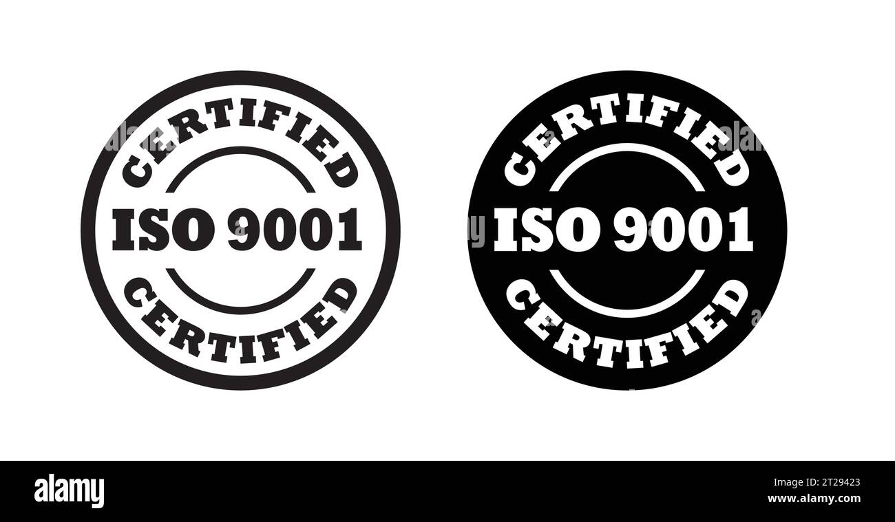 Iso 9001 icon Banque d'images vectorielles - Alamy