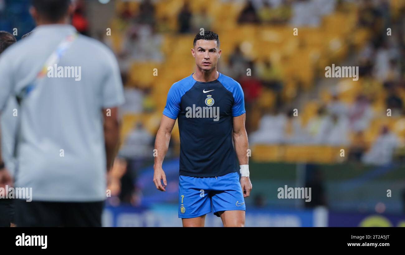 Cristiano Ronaldo d'Al Nassr FC en action avant le match Al Nassr FC (KSA) vs FC Istiklol (TJK ...