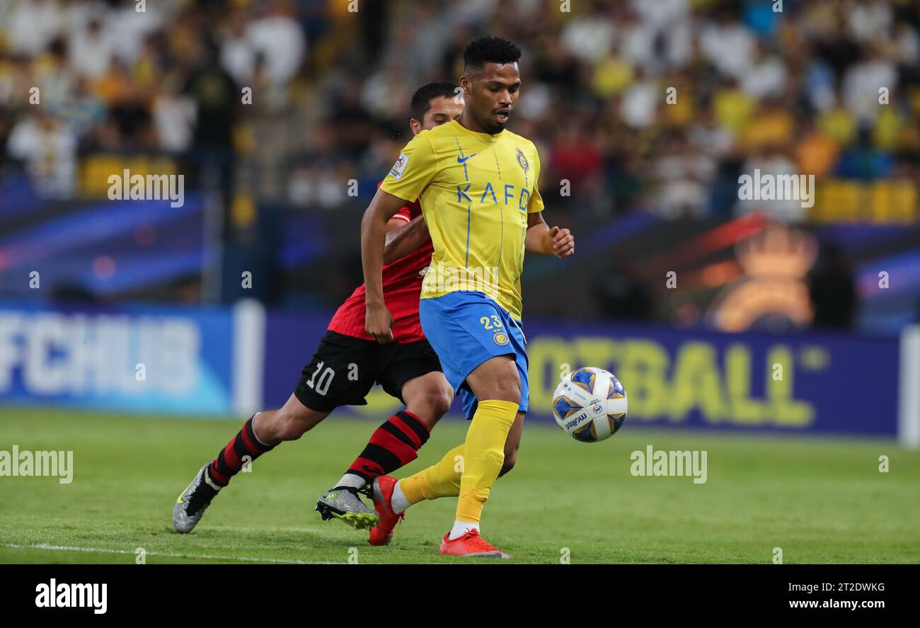 Ayman Yahya 23 Dal Nassr Fc En Action Lors Du Match Al Nassr Fc Ksa
