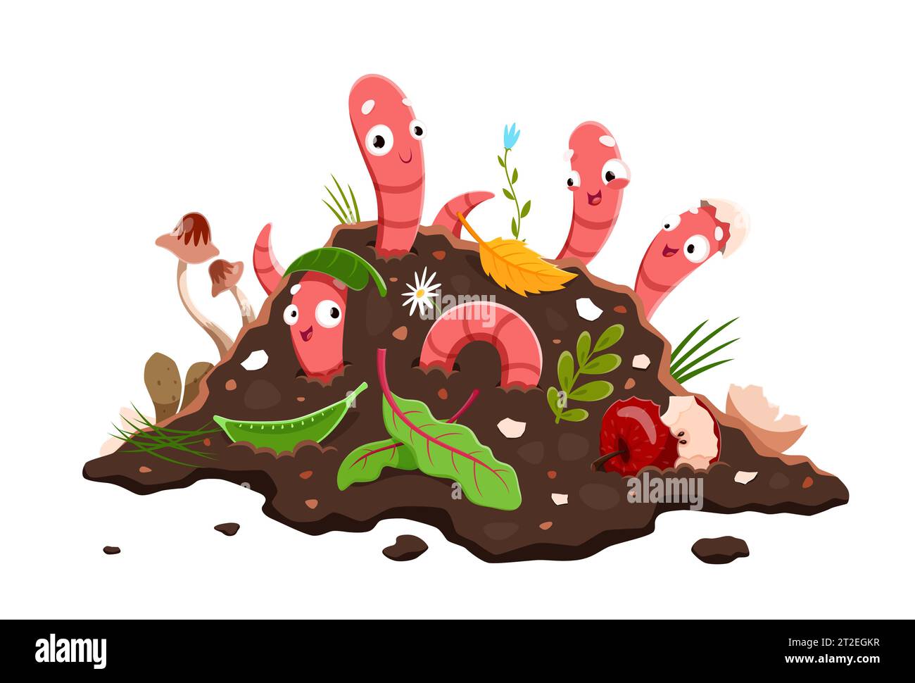 Tas de vers Banque d'images vectorielles - Alamy