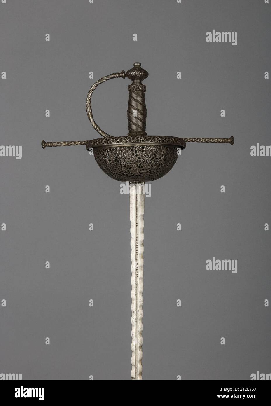 Cup-Hilted Rapier Hilt, espagnol ; lame, allemand ca. 1650 la rapière ...