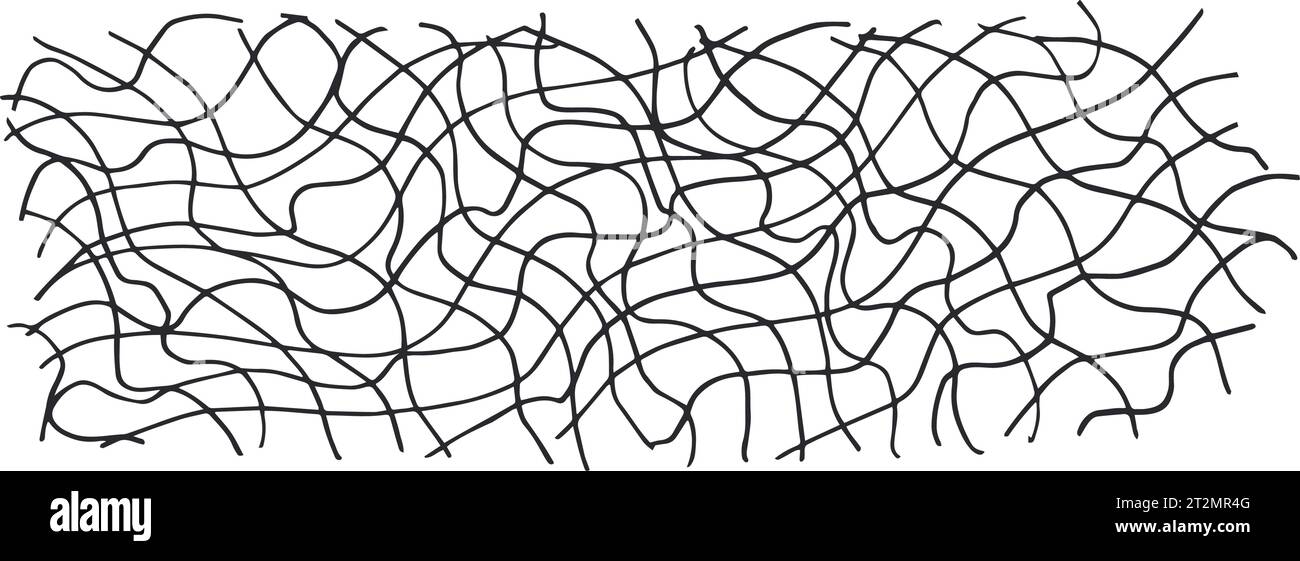 Motif horizontal, texture, ligne dessinée à la main. Encre de crayon de dessin de hachures et ...