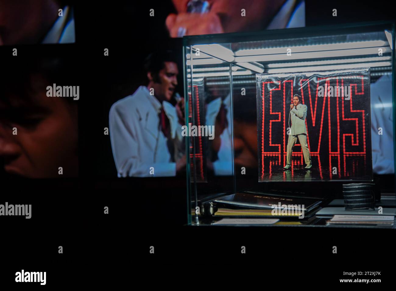 Londres, Royaume-Uni. 19 octobre 2023. Exposition d'Elvis Presley et d ...