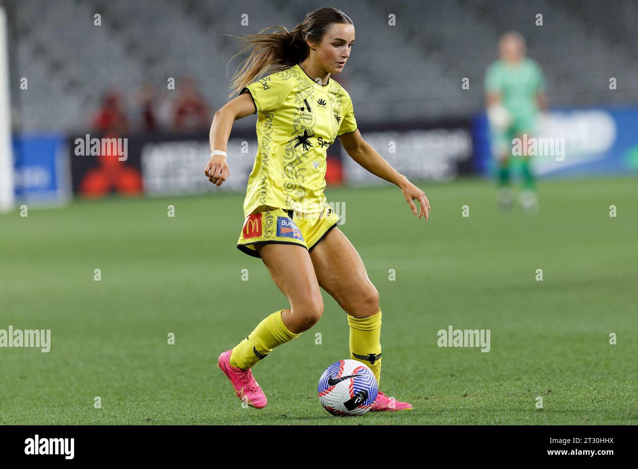 Sydney, Australie. 22 octobre 2023. Macey Fraser de Wellington Phoenix ...
