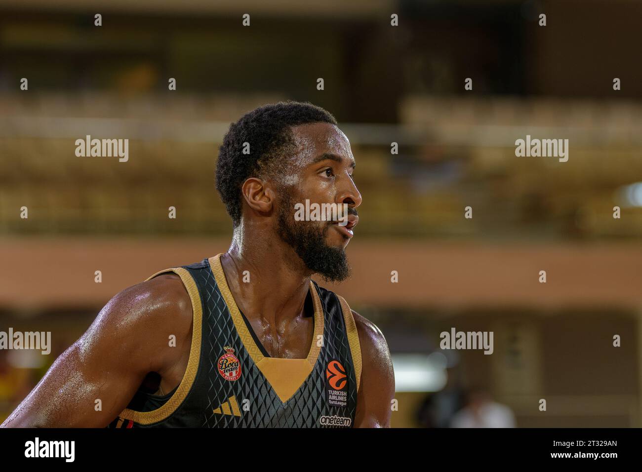 Monte Carlo, Monaco. 20 octobre 2023. Le joueur #11 Alpha Diallo de L ...