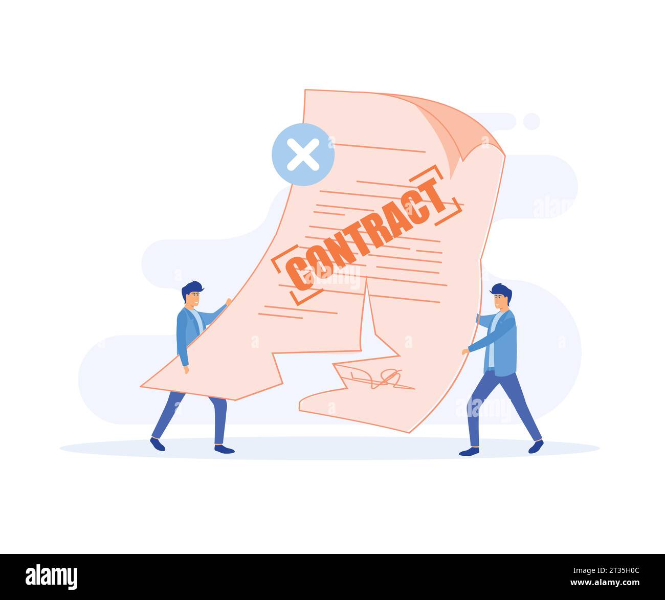 Contractualisation de fin d'emploi Banque d'images vectorielles - Alamy