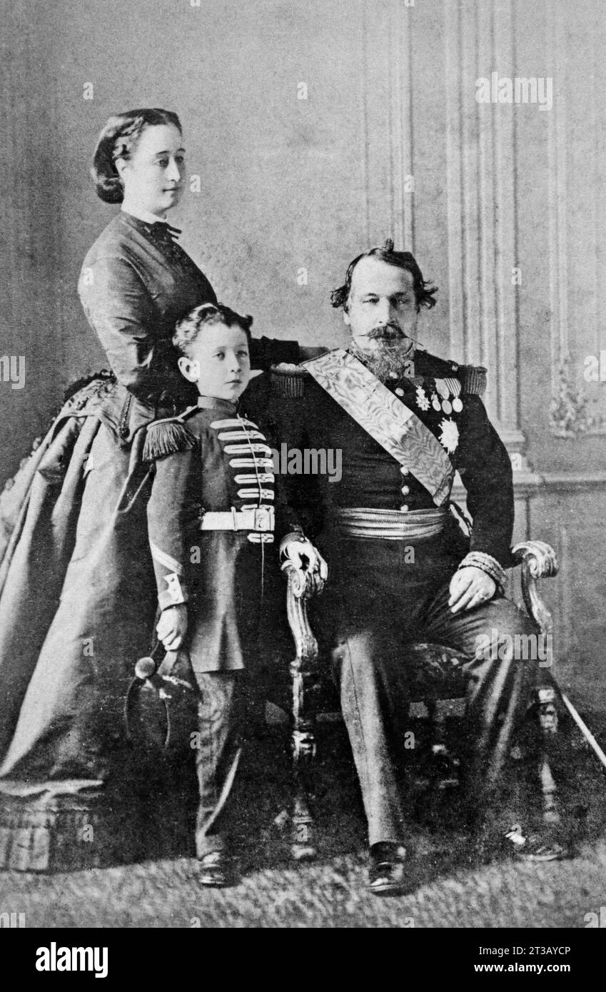 Napoleon family Banque d'images noir et blanc - Alamy