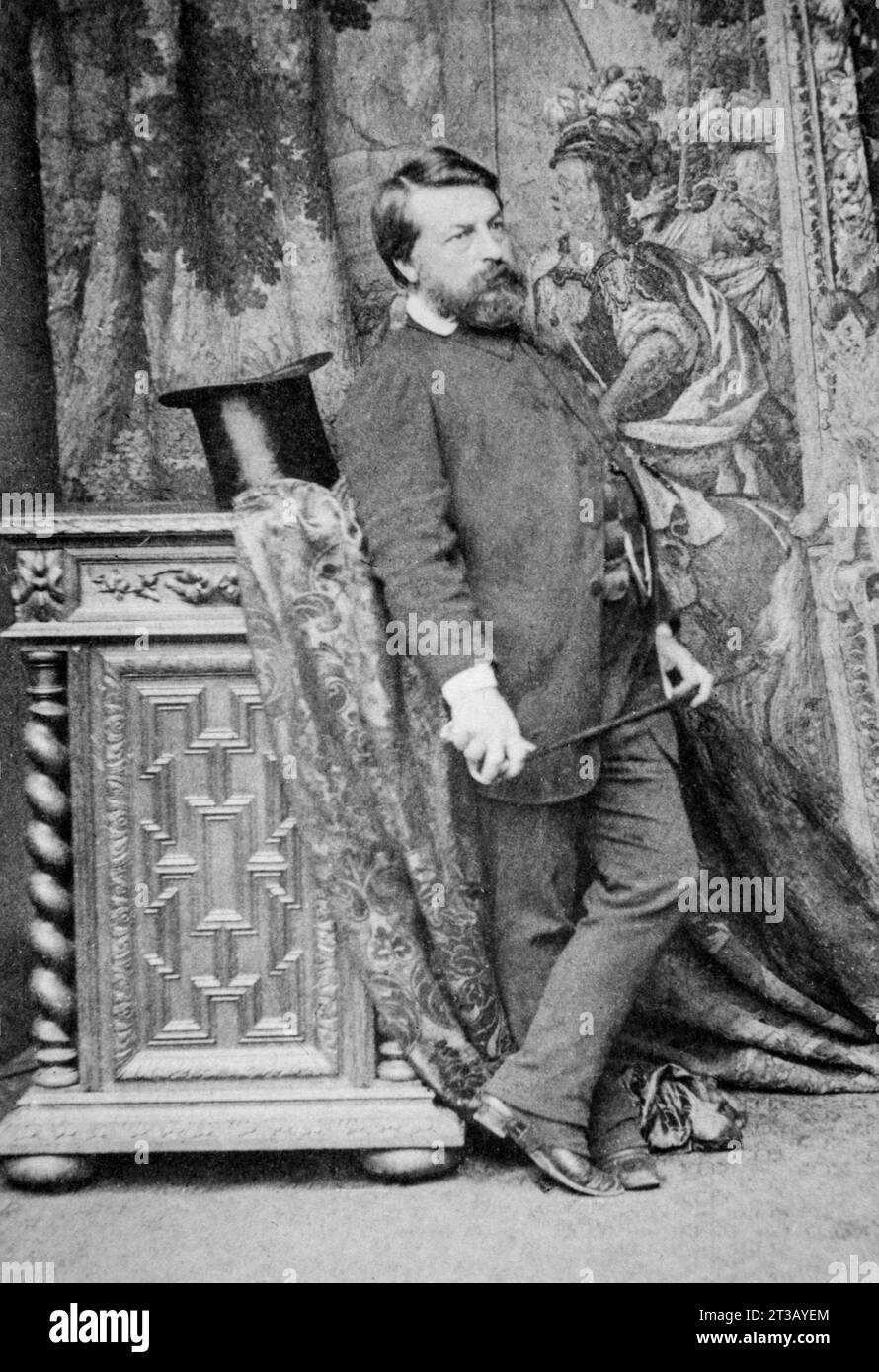 Photographie , Portrait d'Ernest Meissonier (1815 - 1891) peintre et ...