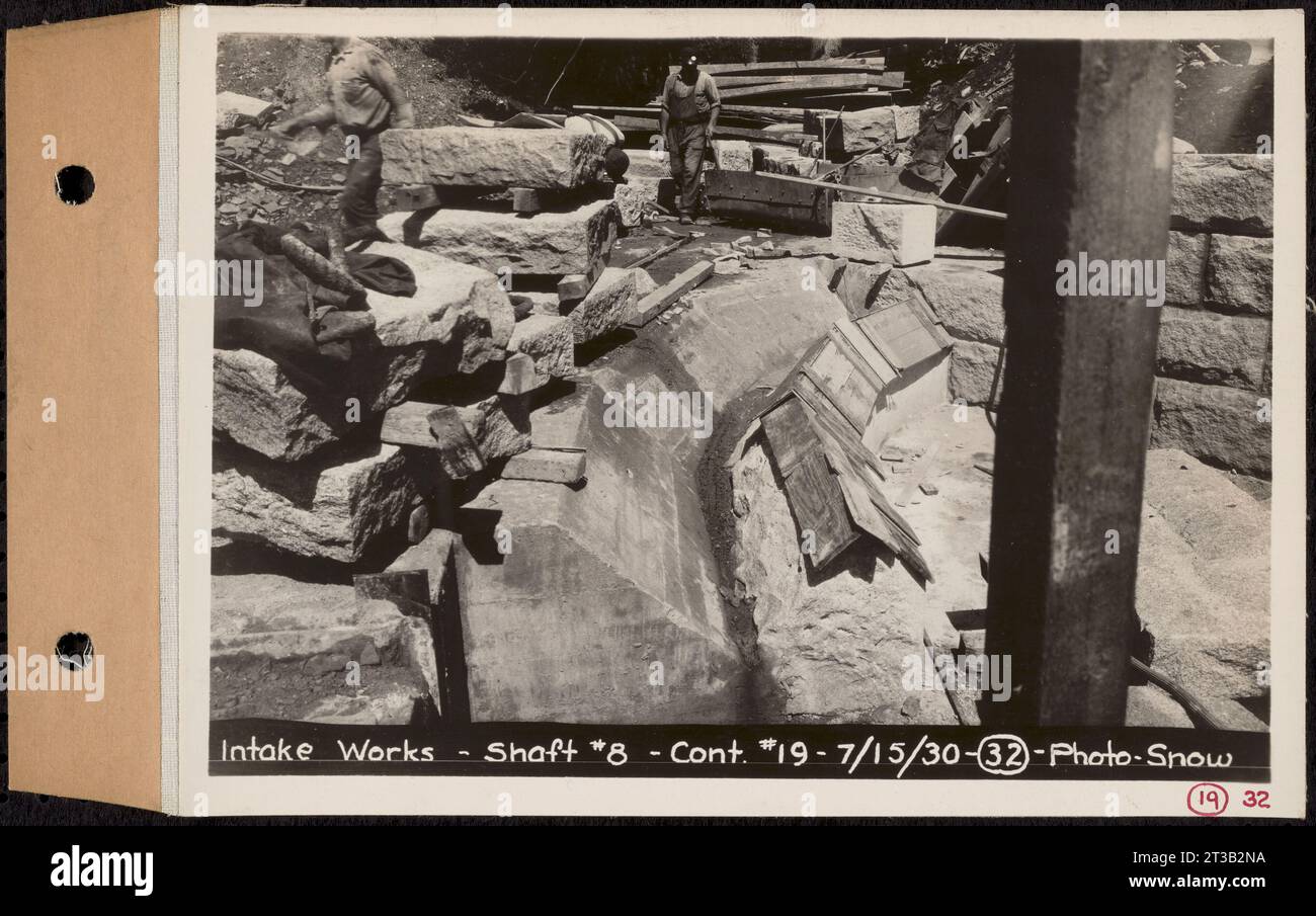 Contrat no 19, barrage et sous-structure de la prise d'eau de Ware ...