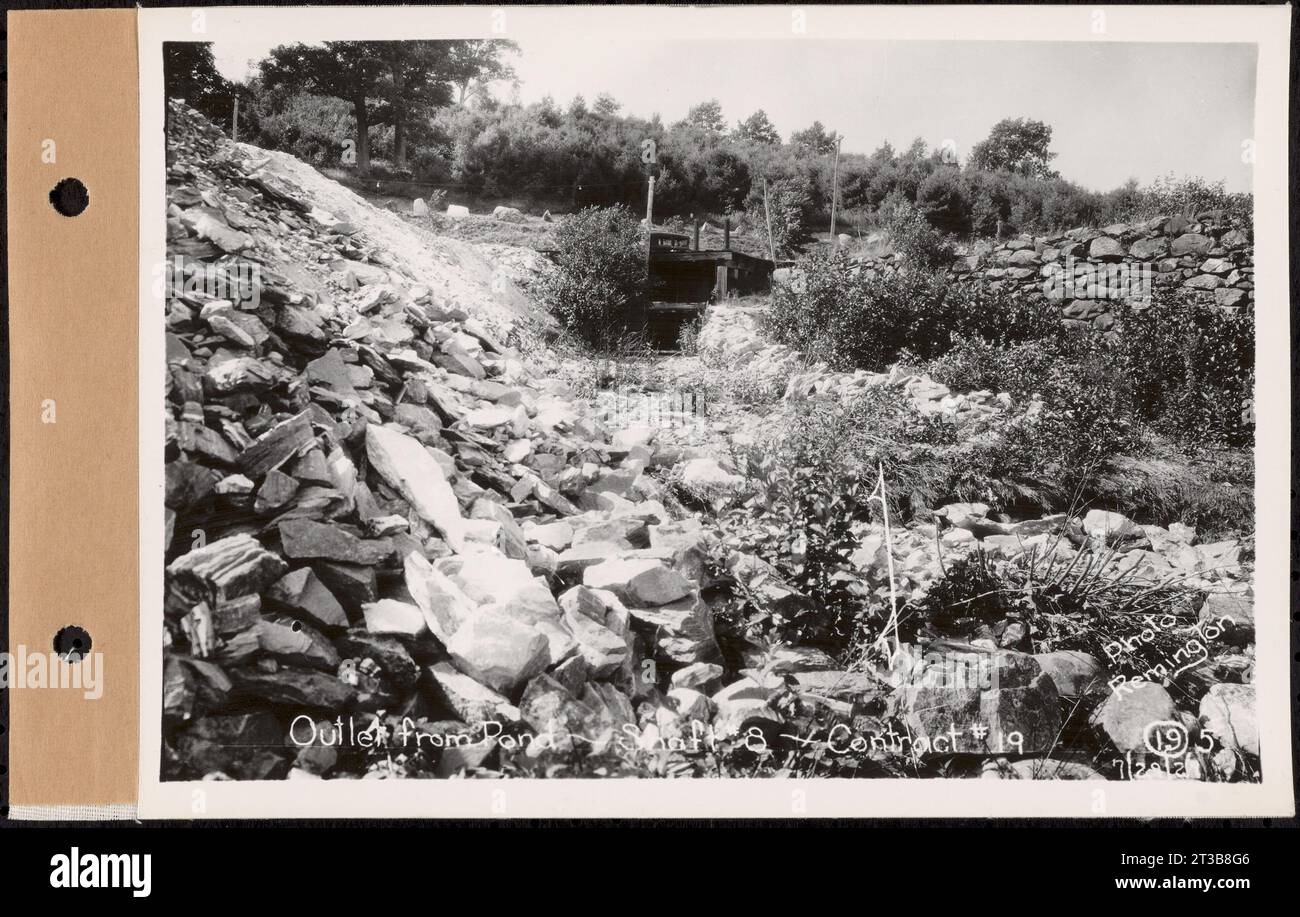 Contrat no 19, barrage et sous-structure de la prise d'eau de Ware ...