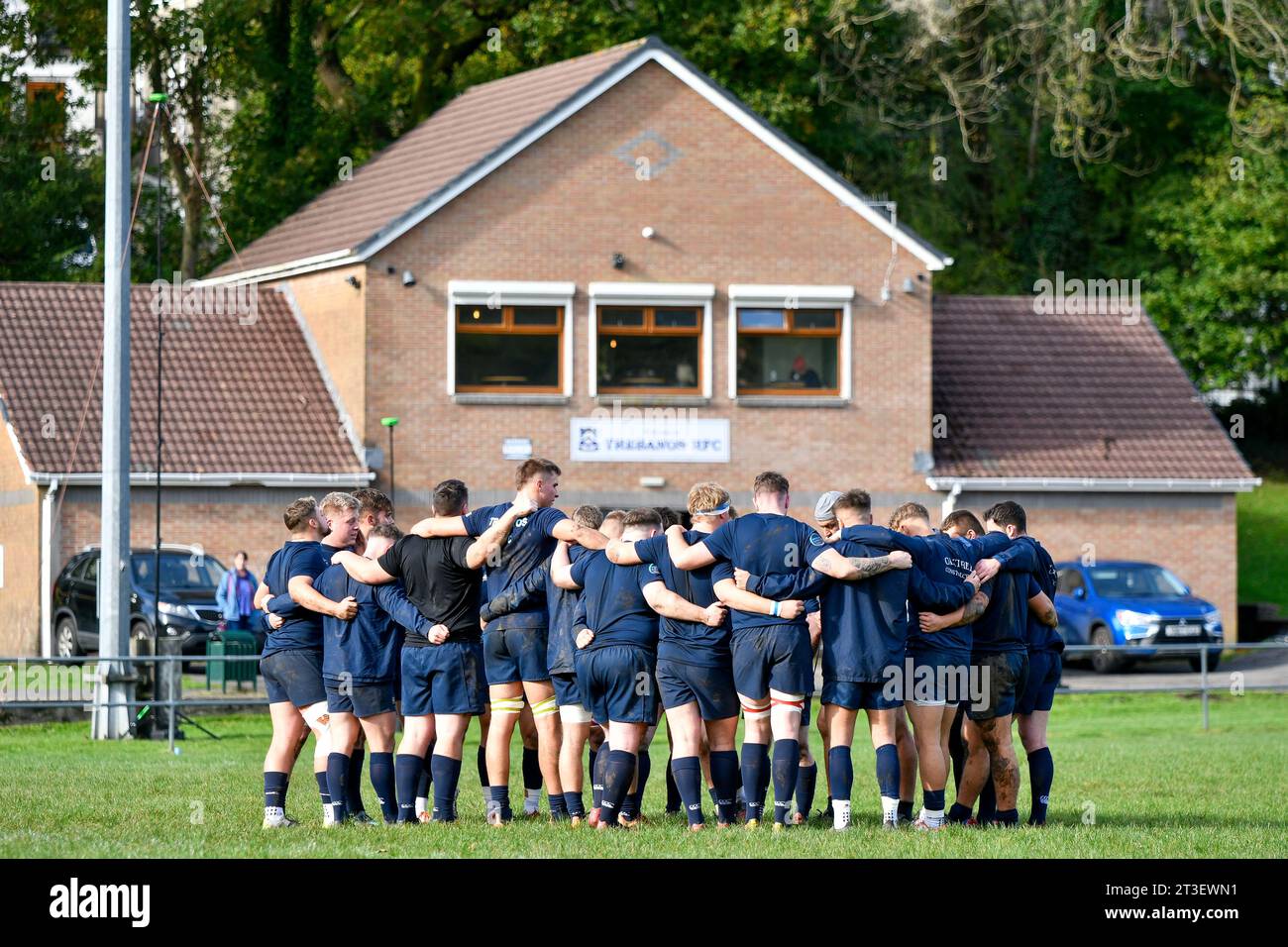 Trebanos, pays de Galles. 21 octobre 2023. L'équipe de Trebanos dans un ...