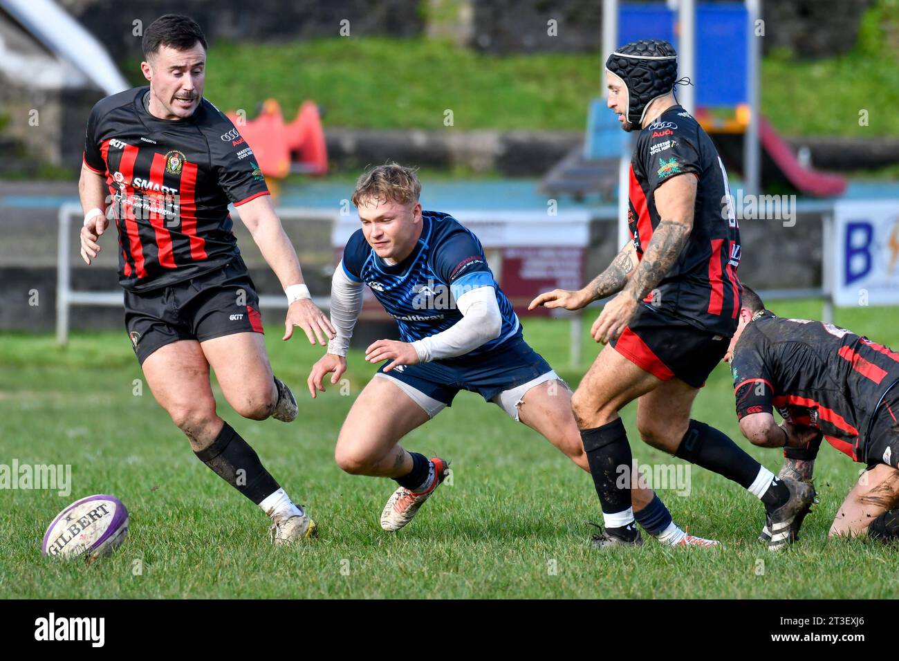 Trebanos, pays de Galles. 21 octobre 2023. Iestyn Lewis de Trebanos ...