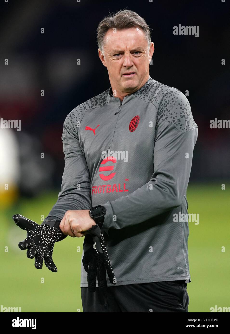 Tony Roberts, entraîneur du gardien de but de l’AC Milan, lors de l ...