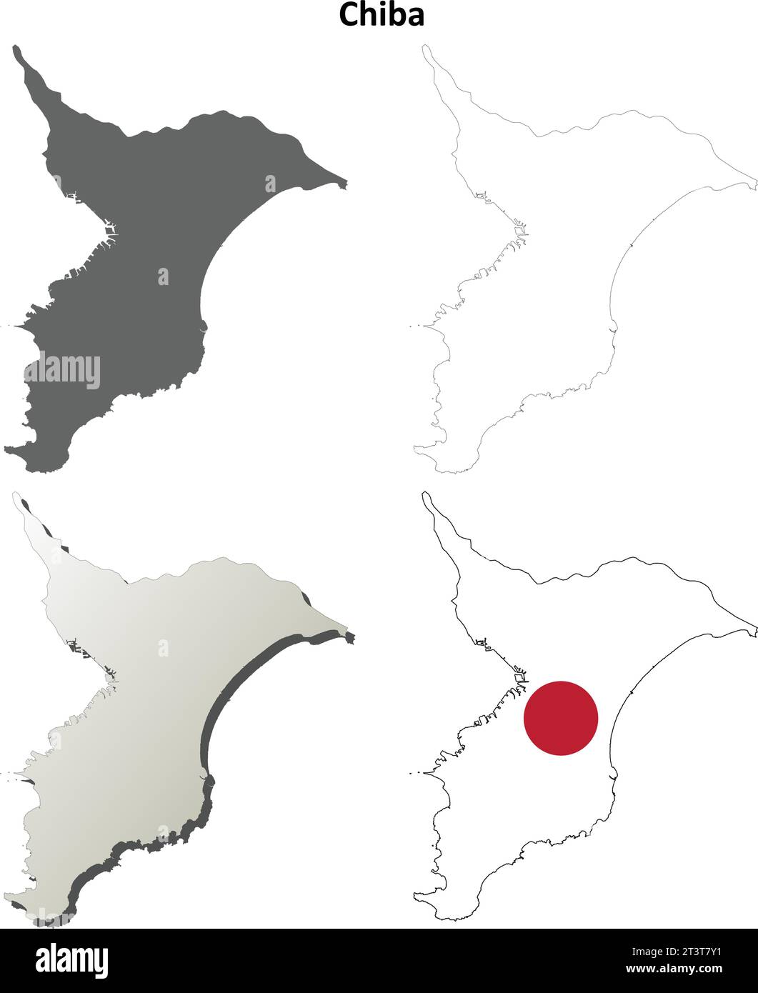Map of chiba Banque de photographies et d’images à haute résolution - Alamy