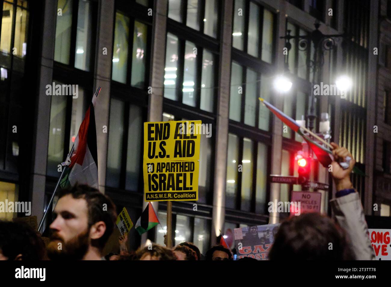 NEW YORK, NY : 26 octobre : les manifestants pro-Palestine se ...