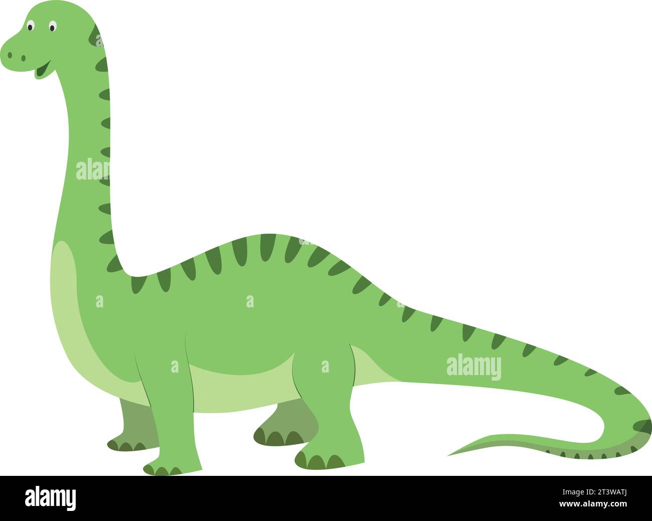 Cartoon illustration diplodocus dinosaur Banque de photographies et d ...