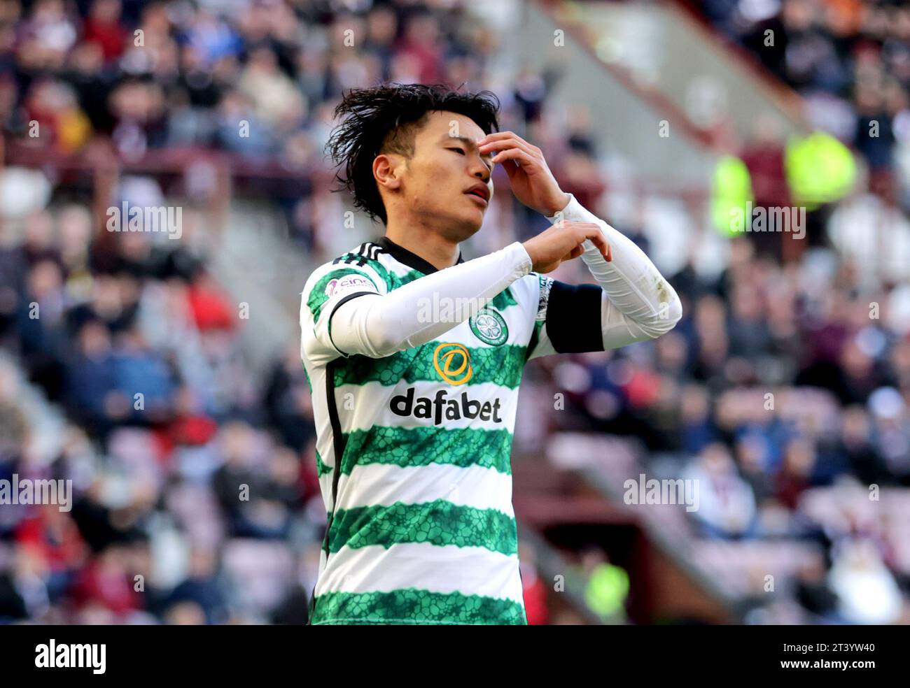 Photo du dossier datée du 22-10-2023 de Reo Hatate. Celtic cherchera à ...