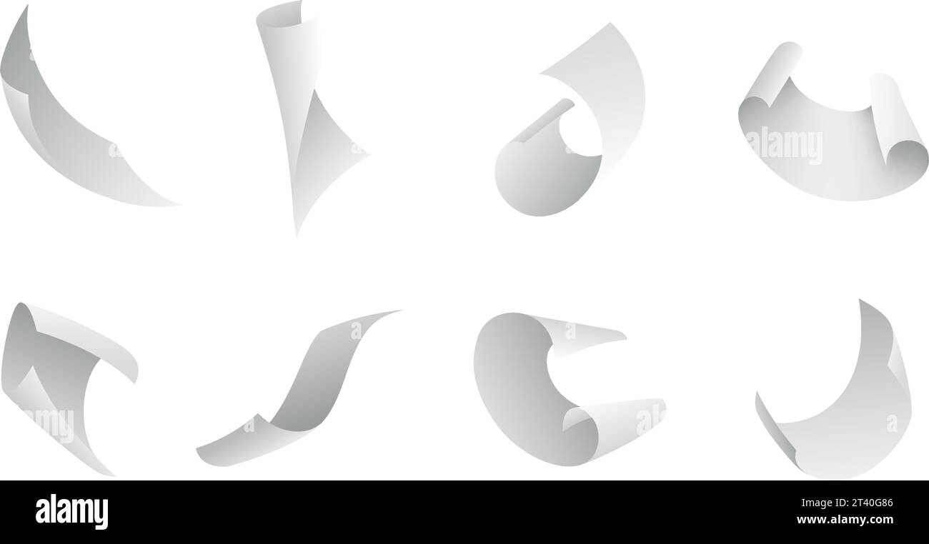 Feuilles volantes Banque d'images noir et blanc - Alamy