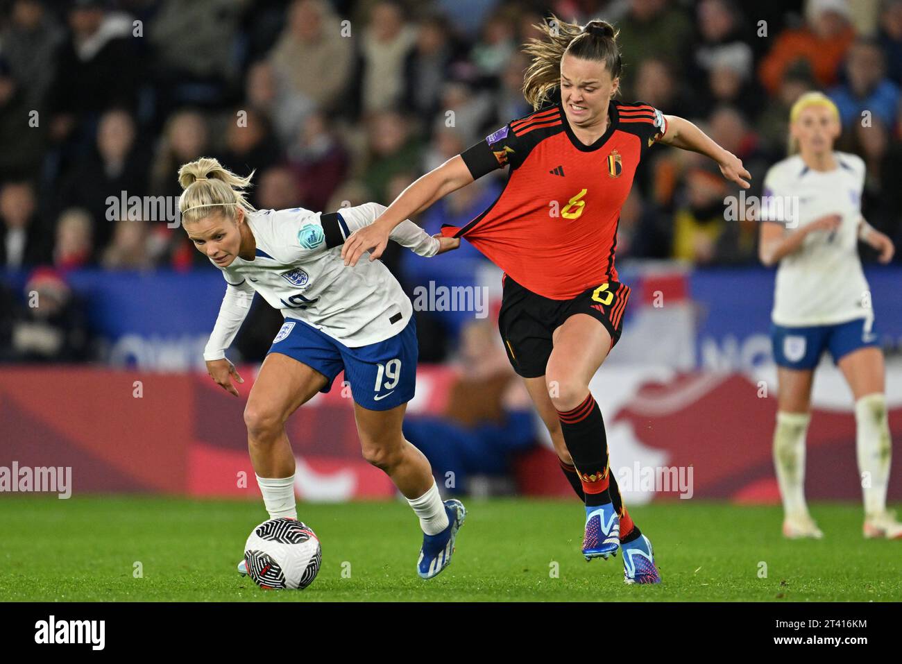 Leicester, Royaume-Uni. 27 octobre 2023. L'anglaise Rachel Daly et la ...