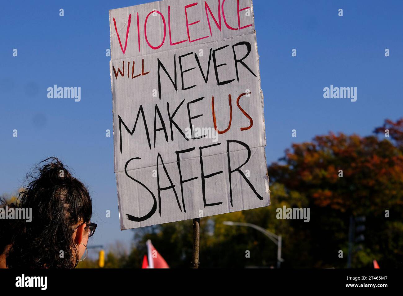New York City, NY : 28 octobre : les manifestants pro-palestiniens se ...